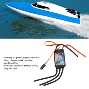 Emoshayoga 30A Brushless ESC, 5V 2A BEC Output Bidirectional 30A Brushless ESC Quick Response Plug and Play Good Handling for RC Boat