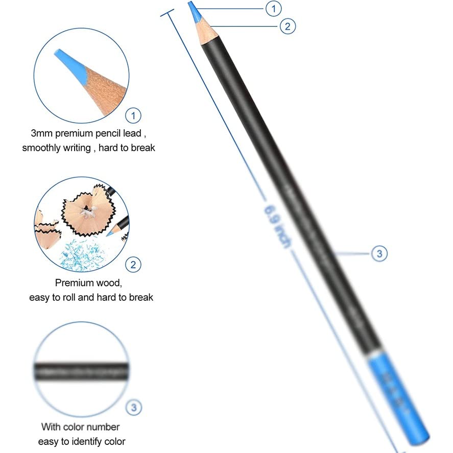 LLSB 145 Pieces Of Colorful Set Of Drawing Art Pencils Suitable for Artists Suitable for Coloring