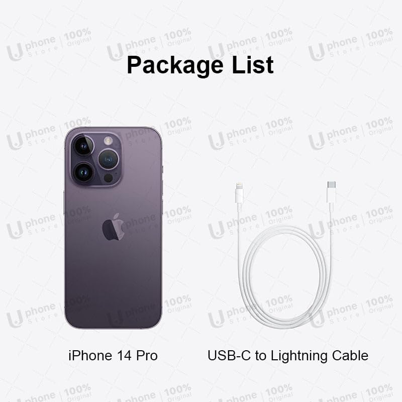 100% New Condition Apple iPhone 14 Pro 128GB / 256GB / 512GB /1TB ROM 2022 A16 Bionic Chip 6.1'' OLED Display Face ID 5G Mobile 2 Nano SIM / 14 Pro Silver / 1T|CN Version