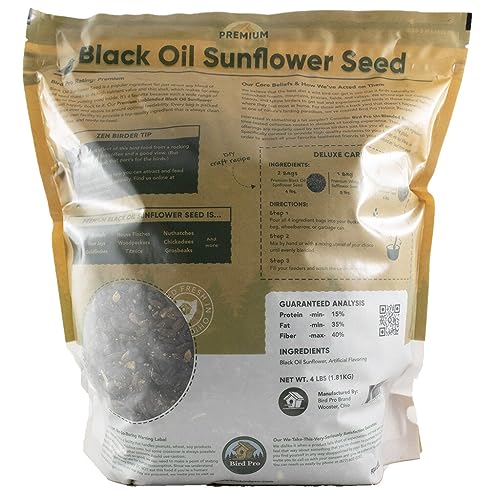 Bird Pro Black Oil Sunflower Seeds (4 lb.)