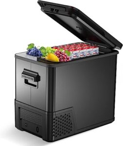 adoolla 42qt car refrigerator, black