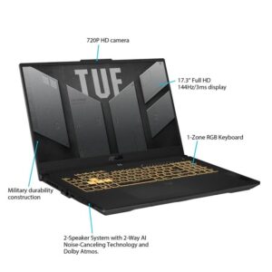 ASUS TUF Dash F17 Gaming Laptop, 17.3” 144Hz FHD Display, Intel Core i5-12450H Processor, GeForce RTX 3050, 32GB DDR4 RAM, 1TB PCIe SSD Gen 3, Wi-Fi 6, Windows 11