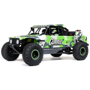 losi rc truck 1/10 hammer rey u4 4 wheel drive rock racer brushless rtr with smart and avc - remote control toy vehicle (rc cars, rc truck, rc crawler, rock crawler) (helidirect) (green)