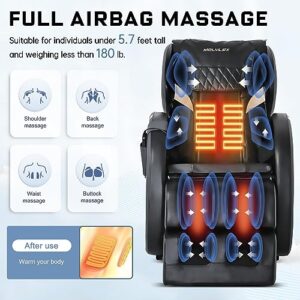 2023 Massage Chair Recliner with Zero Gravity with Full Body Air Pressure Easy to Use at Home and in The Office (Grey)