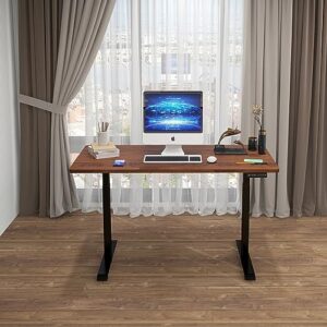 TRUNYAQI Dual Motor Electric Stand Up Desk Frame, Heavy Duty Ergonomic Standing Desk Frame for 27 to 71 Inch Table Tops,Sit Stand Memory Computer Desk Frame, Adjustable Height and Length