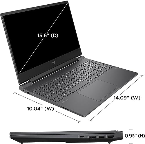 HP 2023 Gaming Laptop Victus, 15.6" FHD IPS 144Hz, 6-Core Ryzen 5 7535HS (Beats i7-11800H), GeForce RTX 2050 4GB GDDR6 Graphic, Backlit KB, B&O, Bluetooth 5.3, Windows 11 Home(64GB|2TB SSD)