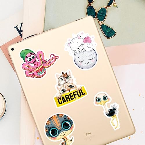 50Pcs Cartoon Big Eyes Stickers for Water Bottles,Toys Teens Boys Girls Adults Gifts,Vinyl Waterproof Stickers for Laptop,Phone,Notebook,Skateboard Decal Sticker Pegatinas Juguete