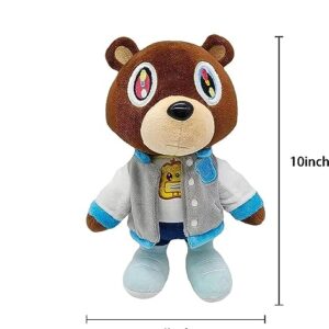 VOZUKO Bear Stuffed Plush Toy Plushie Stuffed Anime Plush Pillow Ultra-Soft Stuffed Doll Plush Toy Gifts（10in）