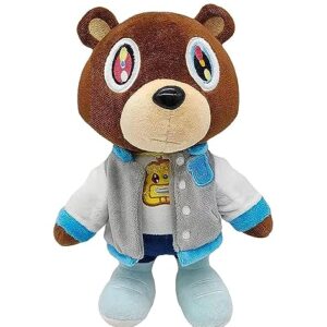 VOZUKO Bear Stuffed Plush Toy Plushie Stuffed Anime Plush Pillow Ultra-Soft Stuffed Doll Plush Toy Gifts（10in）