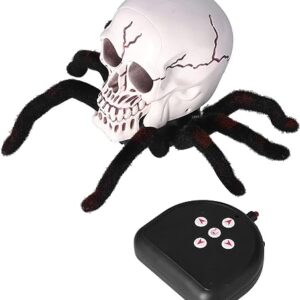 2023 New Skull Tarantula Toy, Remote Control Spider, Spooky RC Spider Prank Toy with Light Up Eyes, High Simulation Fake Spider, Great Hallowee Toy for Kids