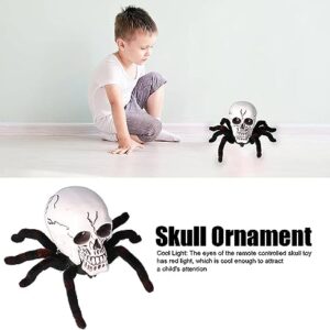 2023 New Skull Tarantula Toy, Remote Control Spider, Spooky RC Spider Prank Toy with Light Up Eyes, High Simulation Fake Spider, Great Hallowee Toy for Kids