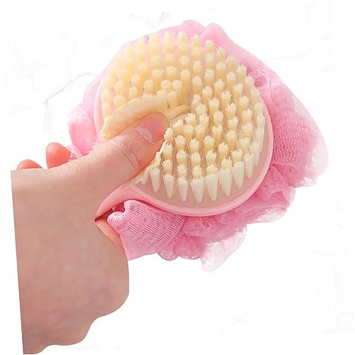 FOMIYES 3Pcs Bath Brush Shower Back Scrubber Scalp exfoliator Brush Body Scrub Sponge Shower Brush for Body Cleaning Tools face Sponge Long Handle Back Brush Back Bath Tool Body Clean Tool