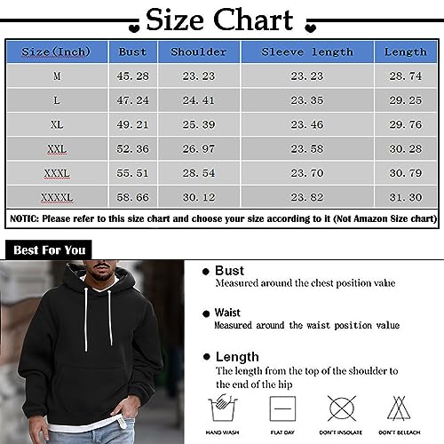 Mens Hoodies Pullover, Western Hoodie Graphic Hoodie Hoodies for Men Graphic Crewneck Sweatshirts Full Zip Hoodie Y2k Graphic Hoodies for Men Golf Hoodies for Men Oversized Hoodies（2-Blue,Medium)