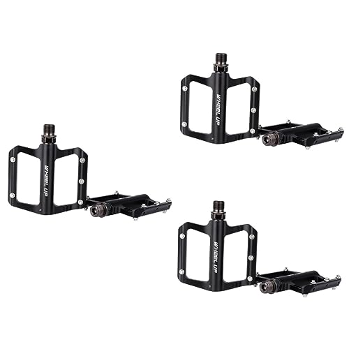 BESPORTBLE 3 Pairs Kids Bike Pedals Road Bike Pedals BMX Pedal Aluminum Pedal Bicycle Accessories Bicycle accesories Mountain Bike Pedal Platform Pedal Universal Bearing Bicycle Shoes Cleats