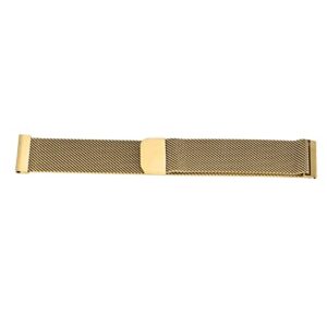 EVGATSAUTO Smart Watch Wristband, Smart Watch Strap Replacement Strong Magnet 18mm Easy to Install Fashionable (Gold)