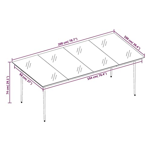 WHOPBXGAD 9 Piece Patio Dining Set Lawn Furniture,Patio Furniture Sets,Patio furnitureSui for patios, Gardens, lawns, Balconies, Poolside,Brown