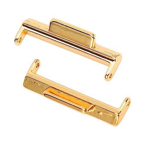 Watch Band Connector, Firm Connection 22mm Perfect Fit Pretty Watch Strap Connector Part for Replacement (Gold)