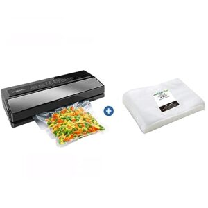 geryon vacuum sealer machine silver and 120 counts vacuum sealer bags