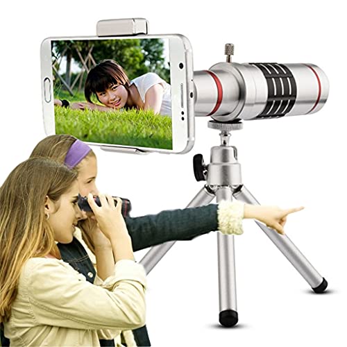 WUDILU Mobile Phone Lenses 18x Telescope Camera Zoom Optical Cellphone Telephoto Lens for Mobile Phone with Mini Tripod