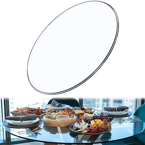 SAGIDAR Round Glass Table Top Marble Round Tempered Glass Dining Coffee Dinner, Round Table Glass 14IN 15IN 16IN, Round Kitchen Dining Table Top Furniture Home Furniture