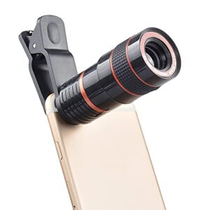 wudilu universal 8x zoom optical phone telescope portable mobile phone telephoto camera lens for smartphone