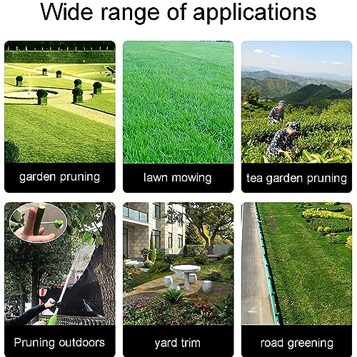 Electric Lawn Mower, Rotary Weeder with 24V/10000MA Cordless Adjustable Length 1-36CM 90° Rotatable Machine Head for Home Small Garden