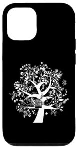 iphone 13 pro white tree forest camping gardener nature lovers case