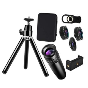 1 set 22 mobile phone lens set smartphone phones fisheye lens smart phone macro lens attachment mobile phone lens kit smartphone wide angle lens professional phone camera lens