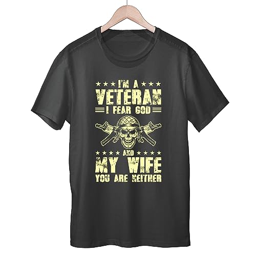 Gift for Fear God and Wife Lovers Perfect for Non Veterans Men Women Black Multicolor T shirt