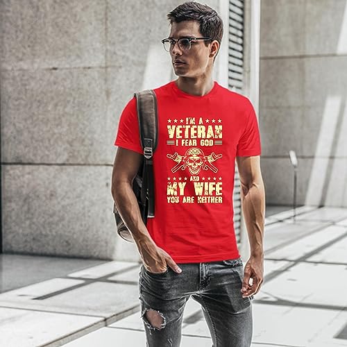 Gift for Fear God and Wife Lovers Perfect for Non Veterans Men Women Black Multicolor T shirt