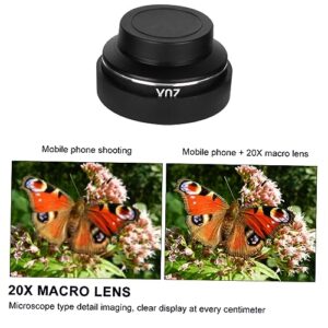 Hemobllo 4 1 fisheye Lens Mobile Lens 20X Macro Lens Wide Angle Lens 180 Degree Fish Eye Telescopic Lens Phone Lens Camera Lens Cell Phone Wide-Angle Lens