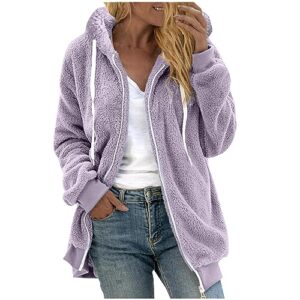 blnvkop women's plus size hooded sweatshirt fleece coat winter warm pocket zipper top jacket winter work outwear