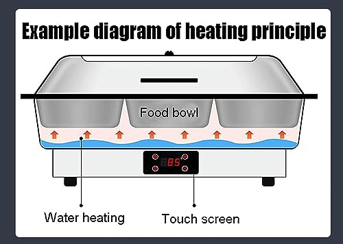 Buffet Server and Warming Tray, Hot Plates Warmer for Keeping Food Warm, 9L 13L Electric Chafing Dishes with Touch Display, 600W Fast Heating (13l 1/2size)