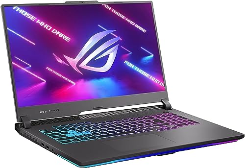 ASUS ROG Strix G17 G713 Gaming Laptop 17.3" WQHD IPS 240Hz AMD 12-Core Ryzen 9 7845HX (Beat i9-12900H) 64GB RAM 2TB SSD GeForce RTX 4060 8GB USB-C RGB Backlit Fast Charging Win11 Black + HDMI Cable