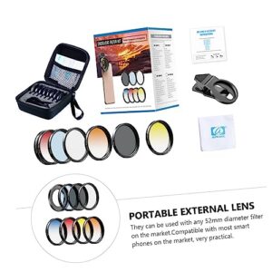 ABOOFAN 1 Set Universal Detachable Creative Filter Lens Universal Phone Lens kit Portable Suite Set Lens Group telephoto Lens telephoto Lens for Smartphone Cell Phone Fisheye Lens