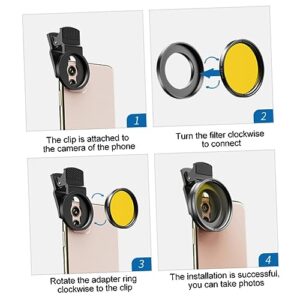 ABOOFAN 1 Set Universal Detachable Creative Filter Lens Universal Phone Lens kit Portable Suite Set Lens Group telephoto Lens telephoto Lens for Smartphone Cell Phone Fisheye Lens