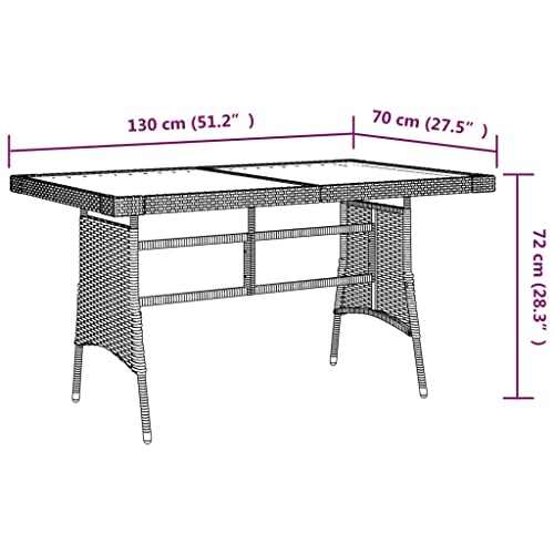 WFAUIBR Dining Set 5 Piece Patio ，Full Set of Family Gathering Tables，Lounge Set ，for Balcony, Lawn, Garden, or Poolside, This Set is Outdoor Spaces.Gray/B，5 Piece 51.2"