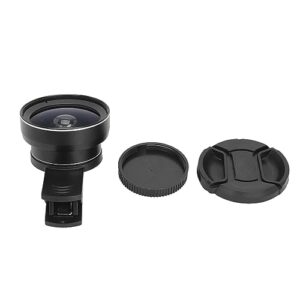 Portable Cell Phone Camera Lens, Durable 2 in 1 Clip On Phone Macro Lens with 0.45x Wide Angle for 1.5in Lenses 1.9in Filters