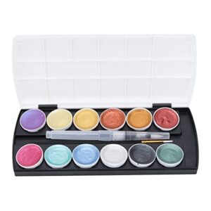 yutr watercolor paint 12 color solid watercolor paint set art painting pigment art set for coloring books