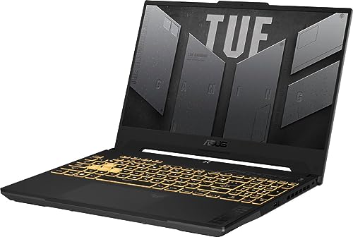 ASUS TUF Dash Gaming Laptop, 15.6" FHD 144Hz Display, Intel Core i7-12700H, NVIDIA GeForce RTX 4070 GPU, 16GB DDR4 RAM, 1TB NVMe SSD, Wi-Fi 6, Mecha Grey, Windows 11 Home