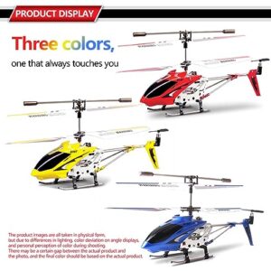 DWIU RC Helicopter Model, S107G 2.4G 3CH Dual-Propeller Remote Control Aircraft Model with Gyro, Mini Helicopter Toys for Adults Beginners (RTF Version