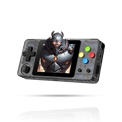 Wireless Retro Game Console Handheld Game Console 2.7 inch IPS Retro Games Consoles Classic Emulator Hand-held Gaming Console Linux Video Games System-Black Transparent