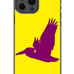 Flying Pelican Silhouette Pattern Art Design Anti-Fall and Shockproof Gift iPhone case (iPhone 11)