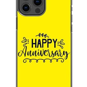 Happy Anniversary Sweet Cute Pattern Art Design Anti-Fall and Shockproof Gift iPhone Case (iPhone 11)