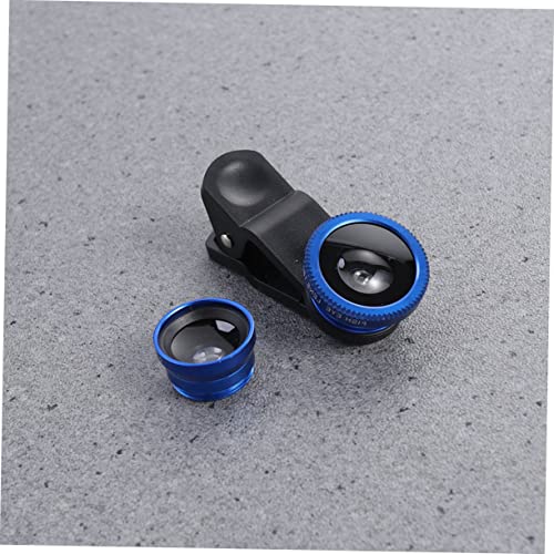 ABOOFAN 3pcs ° Camera Fish Super Mobile Kit Smart Compatible with iPhone/Cellphone Smartphones Compatible with s/Phone Blue Lens Lensblue Cell Fish-Eye Angle on Compatible for iPhone