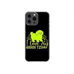 I Love My Shih Tzu Sweet Cute Sarcastic Funny Pattern Art Design Anti-Fall and Shockproof Gift iPhone case (iPod 6)