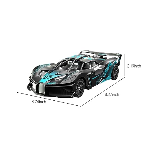 Hot6sl Remote Control Car 2.4ghz, Rc Drift Car with 4-Channel Remote Control, Electric Remote Toy Racing, Toys for Boys Girls Outdoor Educational Sensory, 8.3x3.7x2.2 in