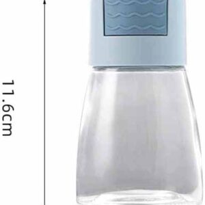 Salt And Pepper Shakers Precise Quantitative Push Type,Quantitative Seasoning Bottle,0.02oz Metering Salt Shaker (2Pcs-A)