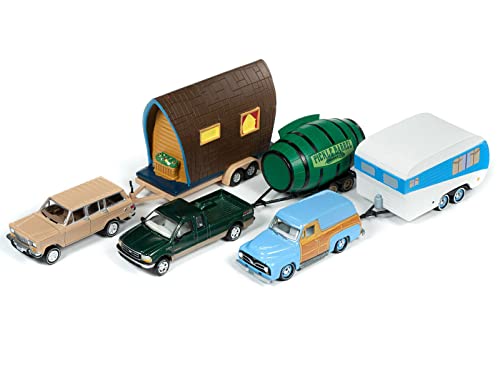 Tow & Go Series 2, Set A of 3 Cars Johnny Lightning 50 Years 1/64 Diecast Model Cars by Johnny Lightning JLTG002A