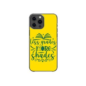 less grades more shades sarcastic funny pattern art design anti-fall and shockproof gift iphone case (iphone 12 pro)